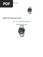 Casio Wave Ceptor Operation Guide | PDF | Daylight Saving Time | Timer