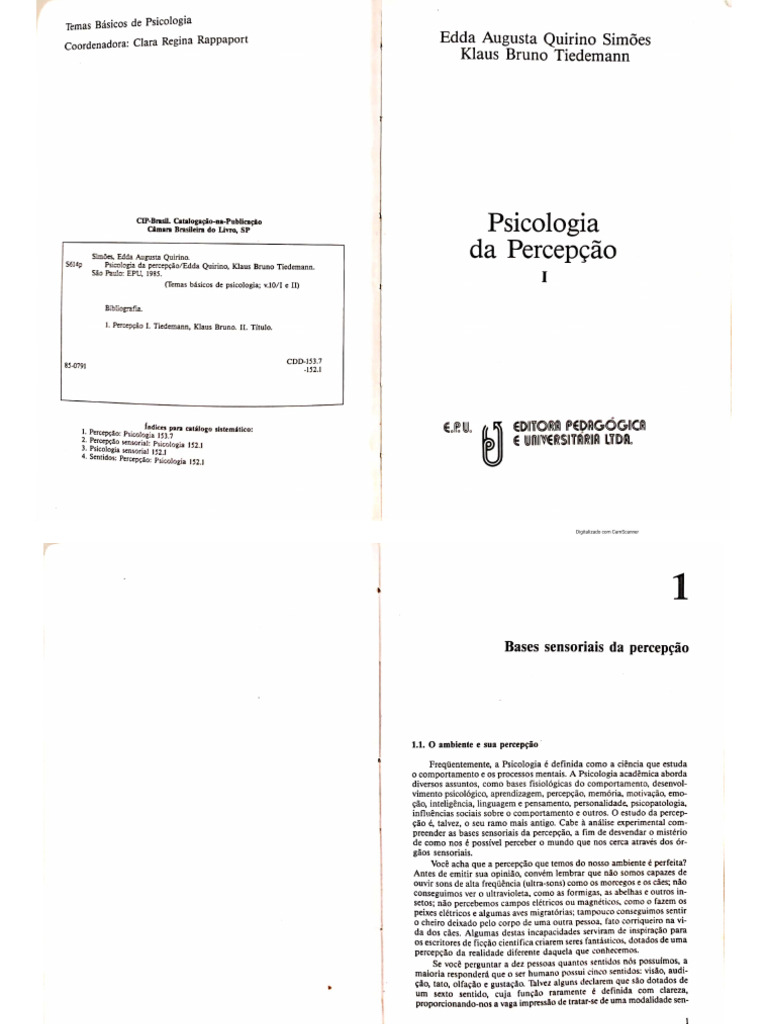 Texto Complementar 01 - Temas Básicos de Psicologia | PDF