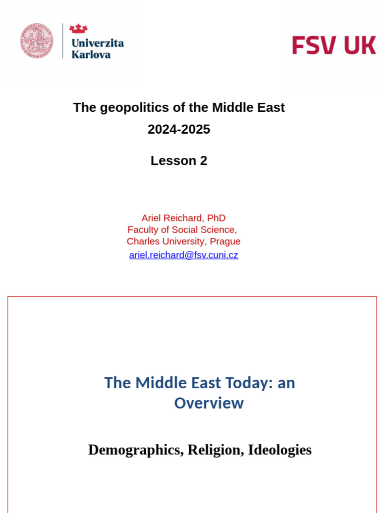 Middle East Geopolitics 2 | PDF | Middle East | Arab World