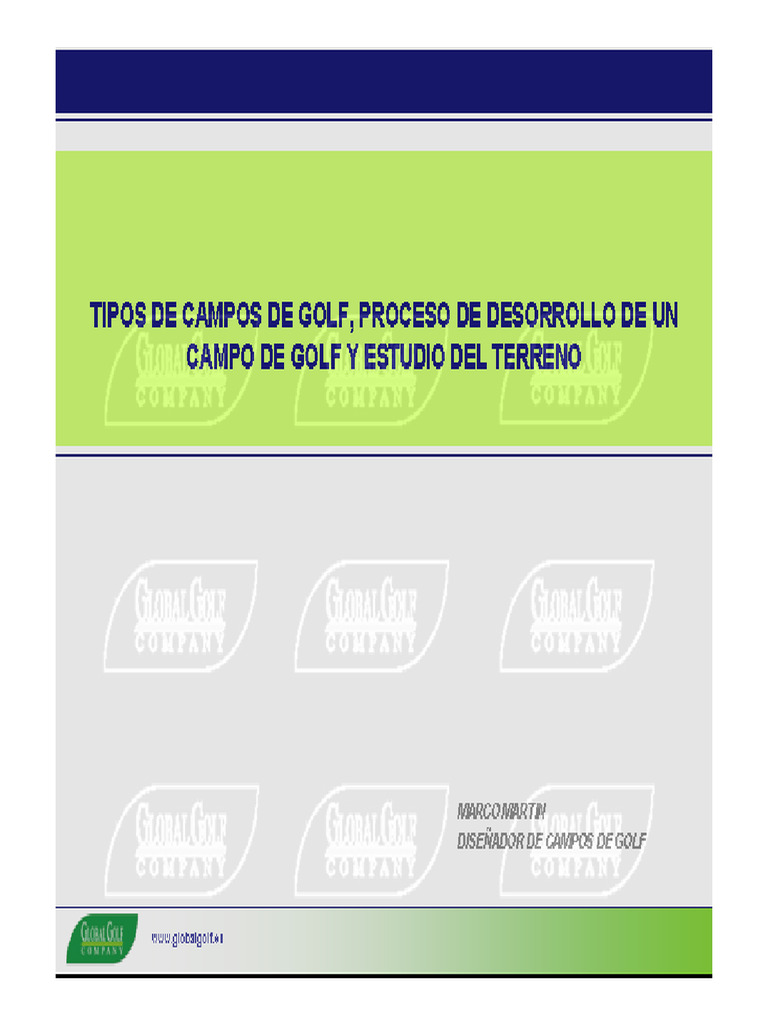 Descargas 18 Tipos de Campos de Golf - Proceso de Desarrollo de Un Campo de Golf y Estudio Del ...