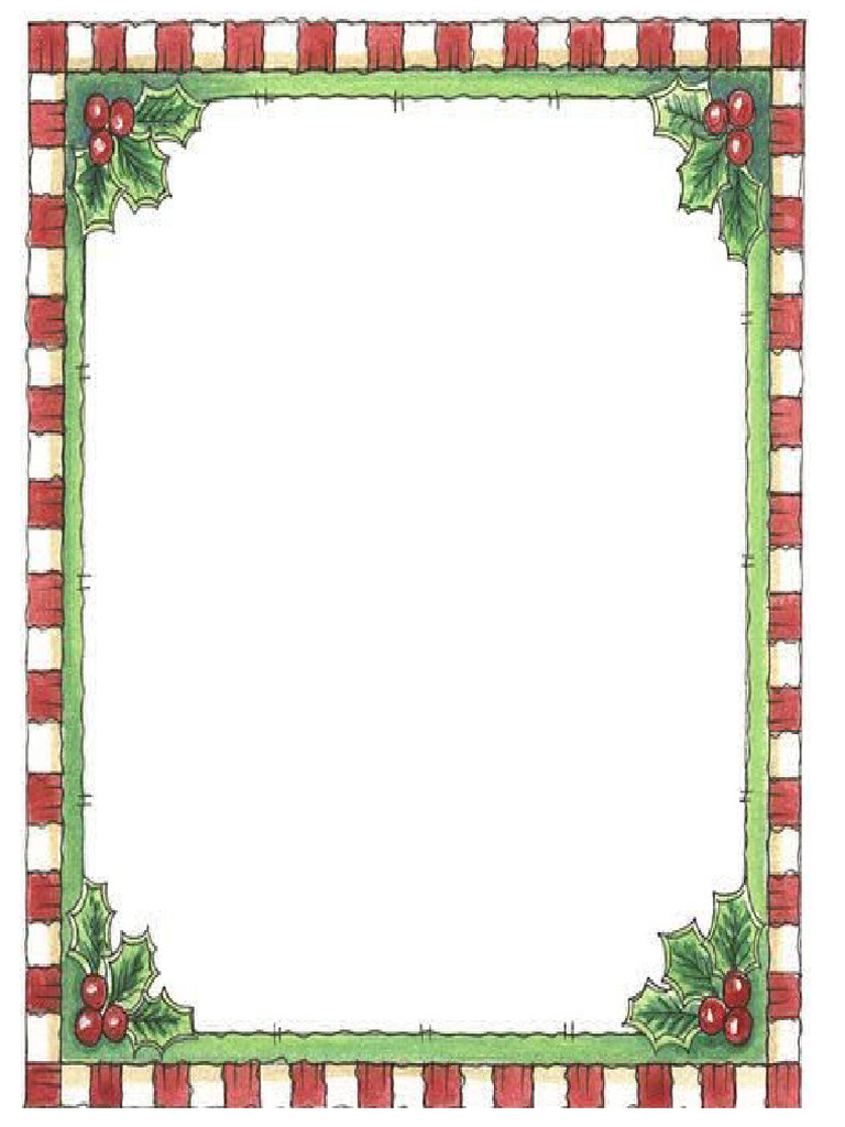 Hojas Con Margen Navideño | PDF