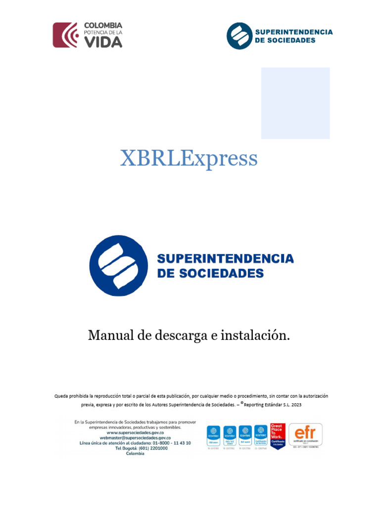 Manual de Descarga e Instalación XBRL Express | PDF | Archivo de ...