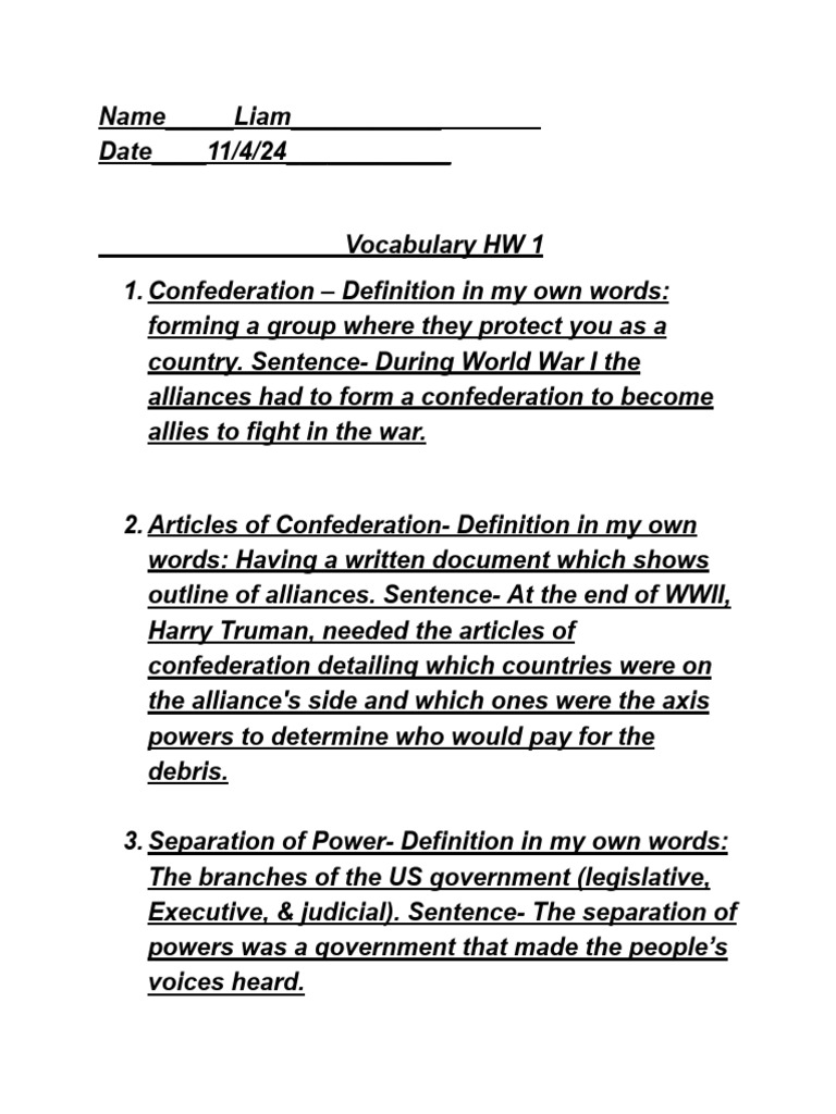 Q1 Unit 2 US History Glossary 2024 .Docx (1) - COMPLETED | PDF ...