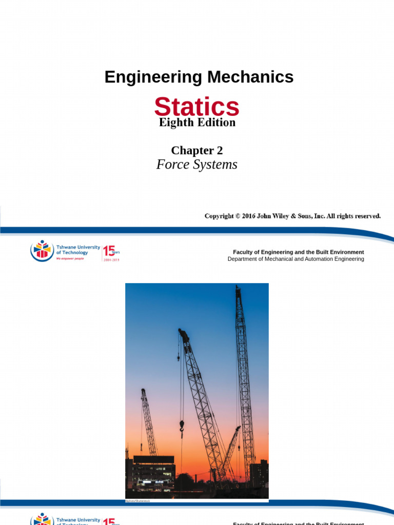 Chapter 2 - Force Systems. | PDF | Force | Engineering