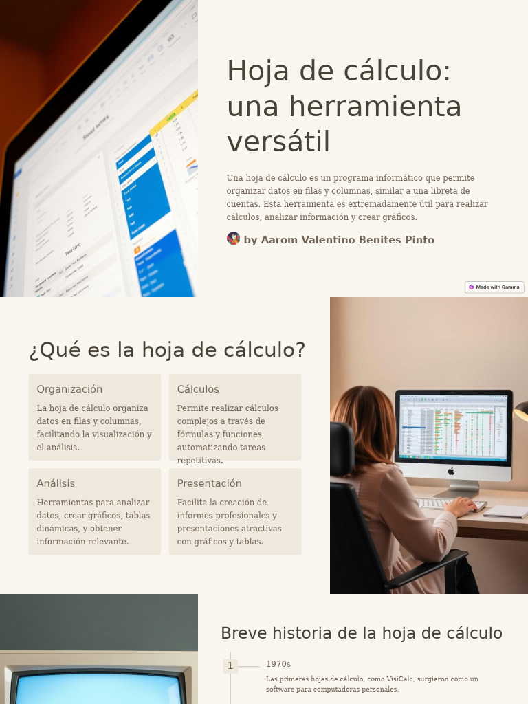 Hoja de Cálculo: Herramienta Esencial para Análisis | PDF | Hoja de ...