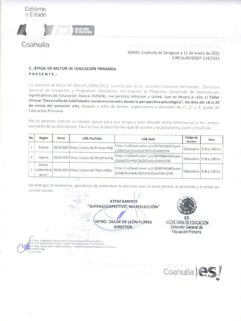 Circular Dgep 124 | PDF