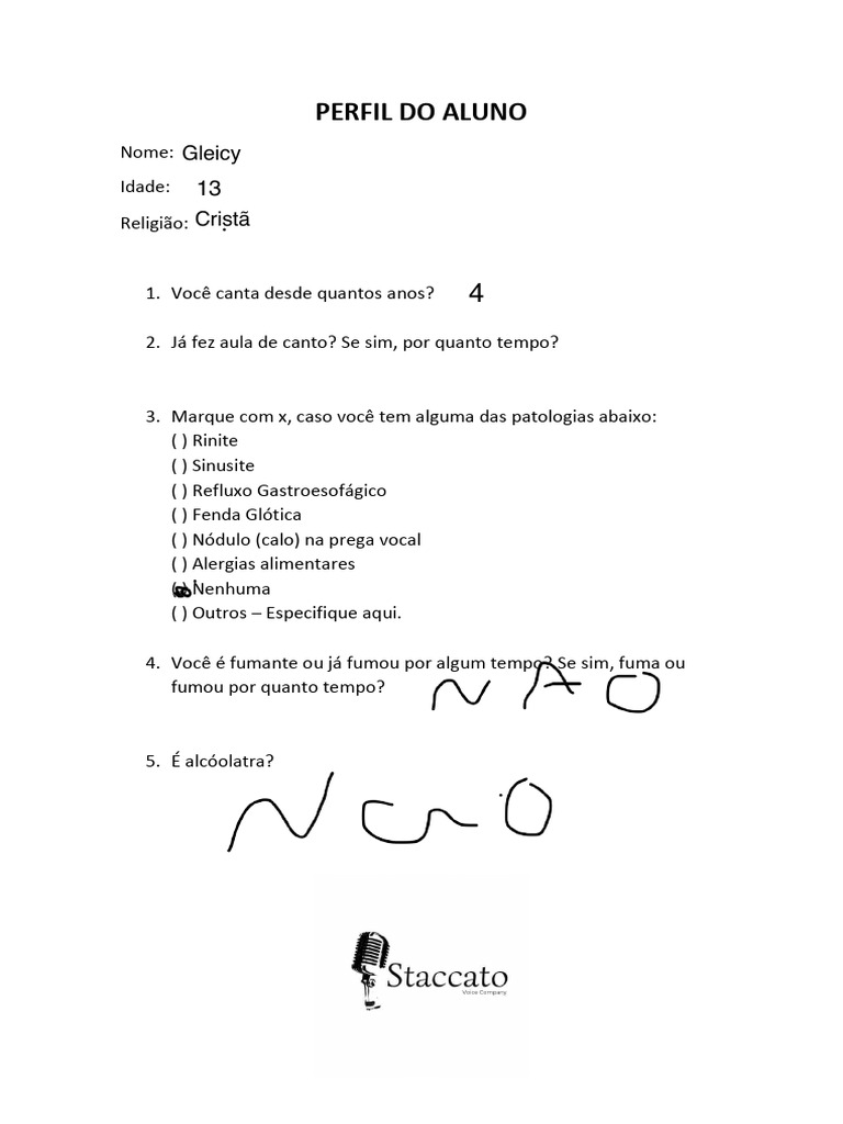 PERFIL DO ALUNO | PDF