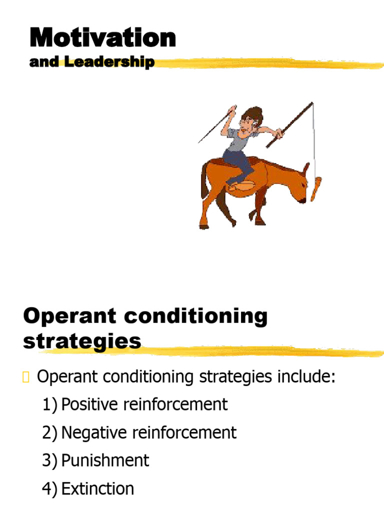 Motivation Reinforcement Theory | PDF