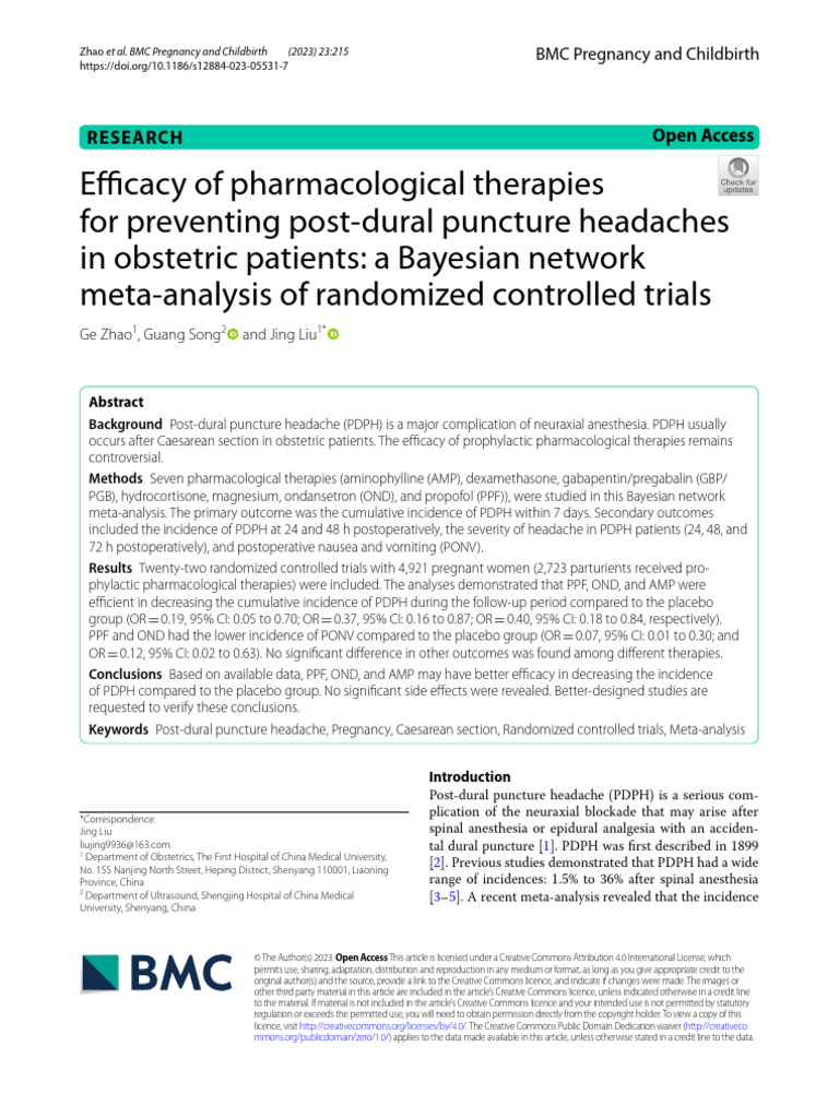 Efficacy of Pharmacological Therapies For Preventing | PDF | Medicine ...