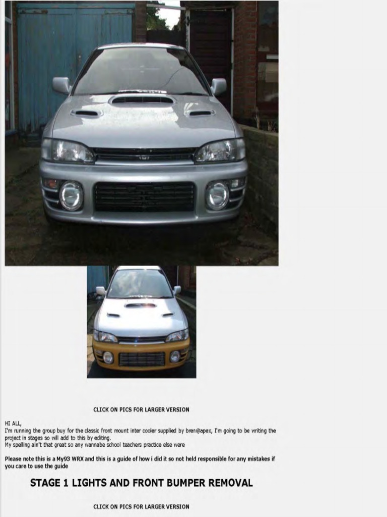 Fitting A FMIC On A Classic | PDF