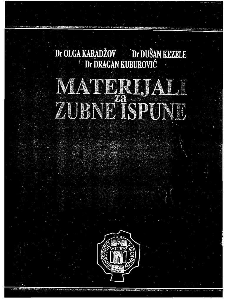 Materijali Za Zubne Ispune | PDF