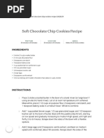 Classic Chocolate Chip Cookies Recipe | PDF | Fat | Baking