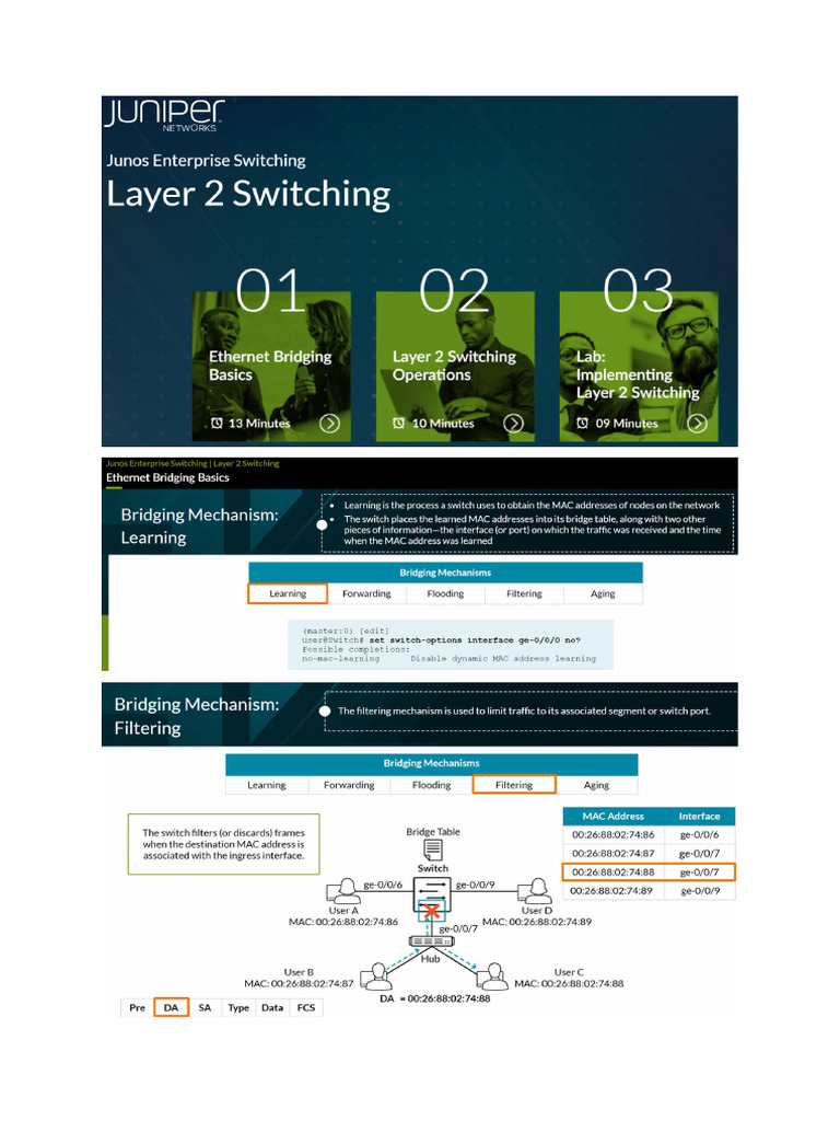 Module 02 Layer 2 Switching Operations | PDF