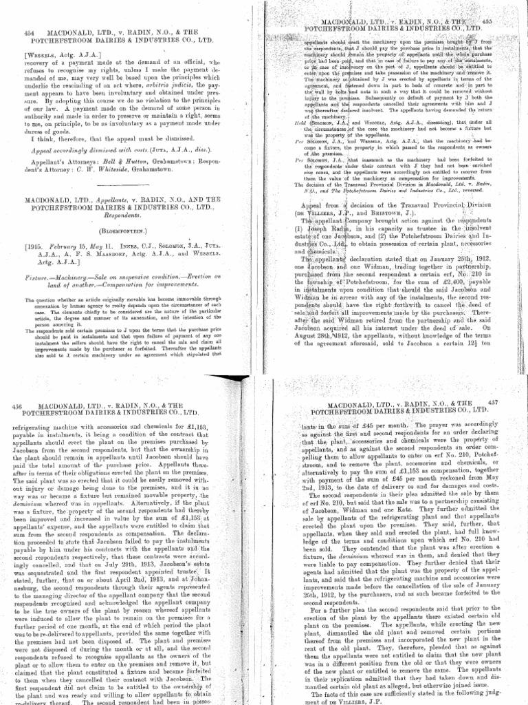 PVL3701-macdonald LTD V Rabin | PDF