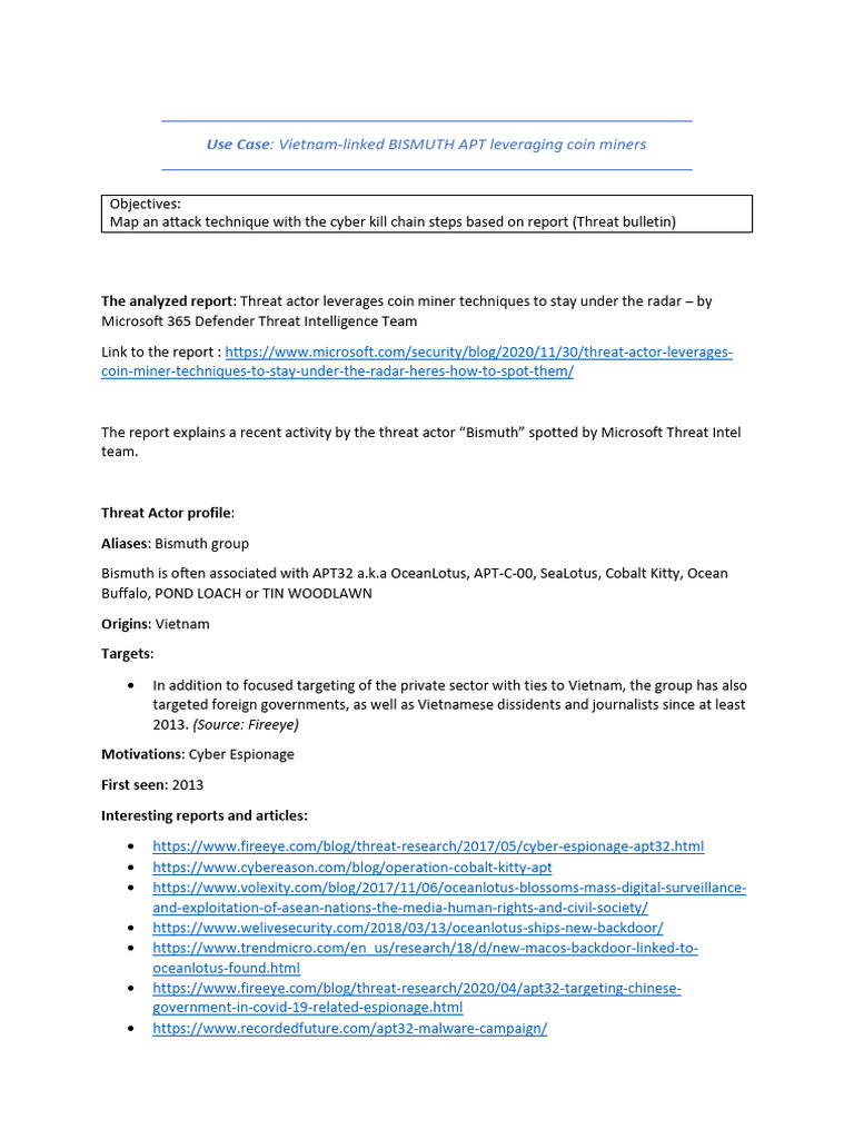 CTI-course-2023-2024-Chapter-7-solution | PDF | Malware | Computer Science