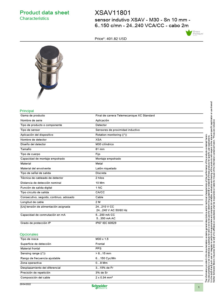 XSAV11801 DATASHEET MX es-MX | PDF