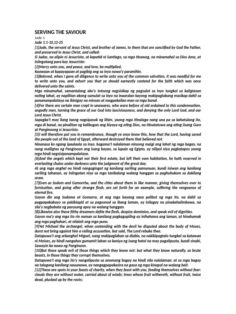 SERVING THE SAVIOUR | PDF