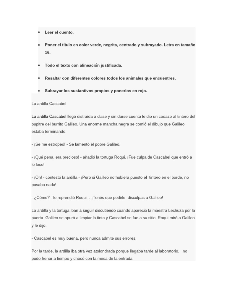 Benjamin Mendozascursatone - La Ardilla Cascabel | PDF