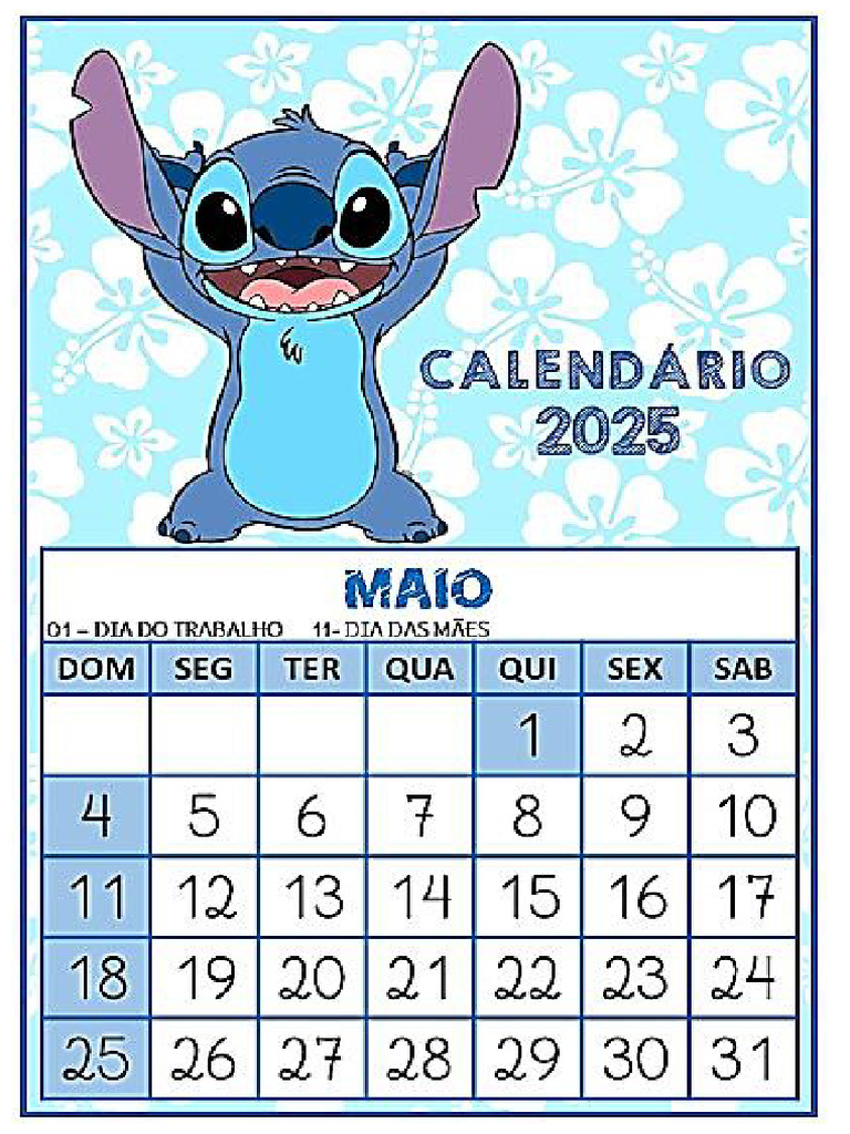 Calendário Maio | PDF