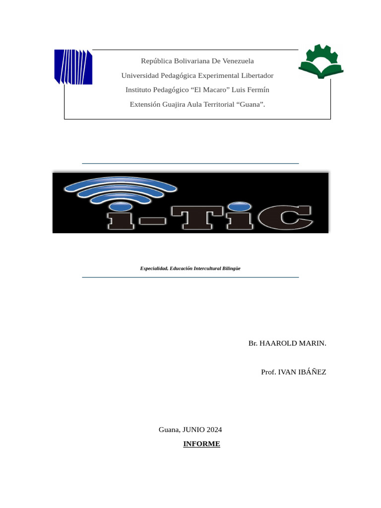 Informe de Las Tics | PDF | Tecnología de información y comunicaciones | Enseñando