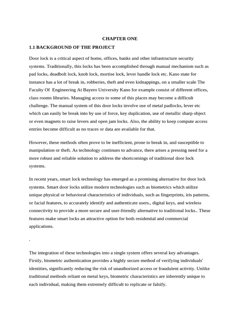 Final Year Project Report Chapter 1 &2 | PDF | Computer Security | Security