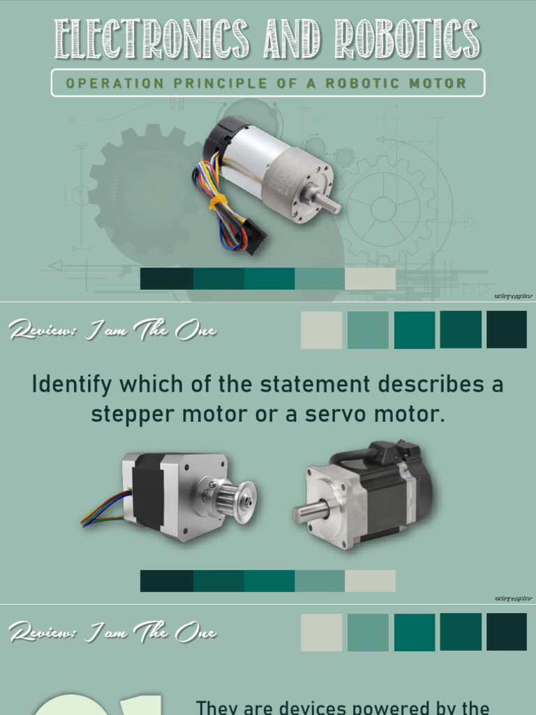 Operation Principle of A Robotic Motor | PDF | Electric Motor | Servomechanism