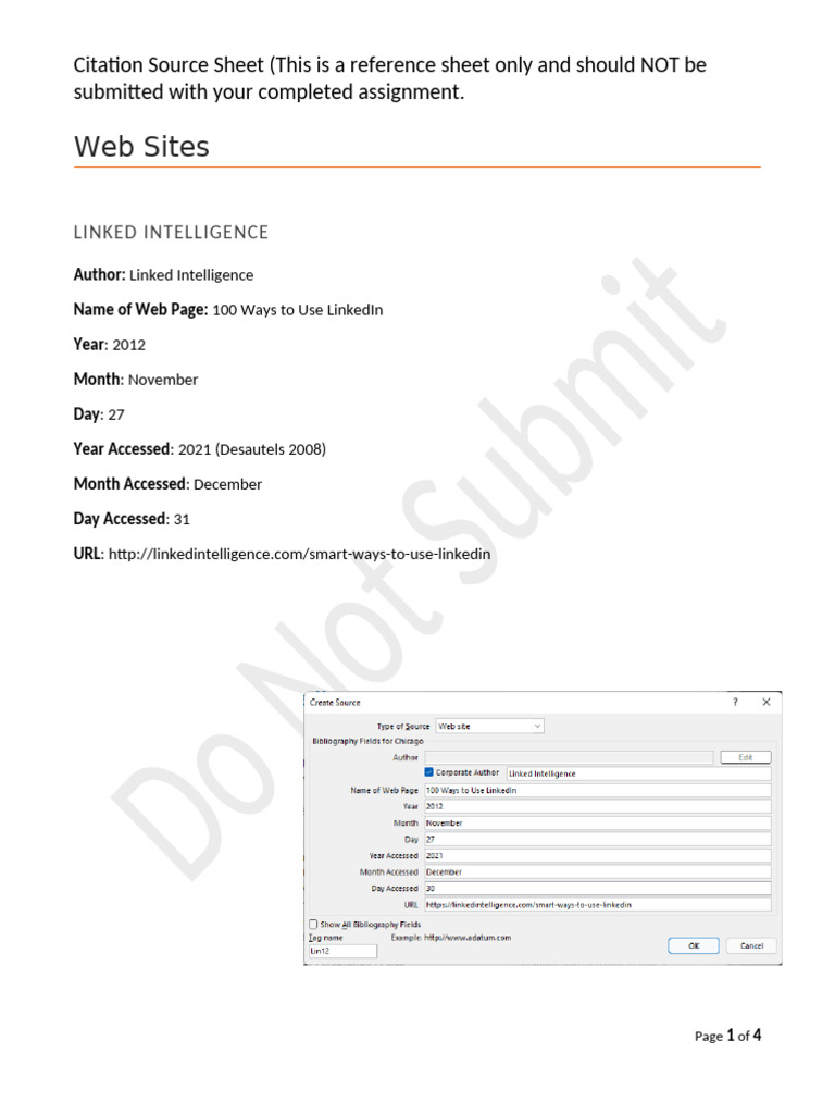 Citation Source Sheet | PDF