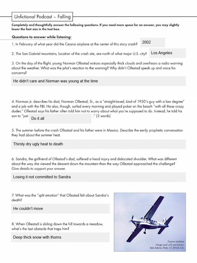 KAYDEN WARREN-BRADLEY - Listening Skills - Unfictional Podcast Falling ...