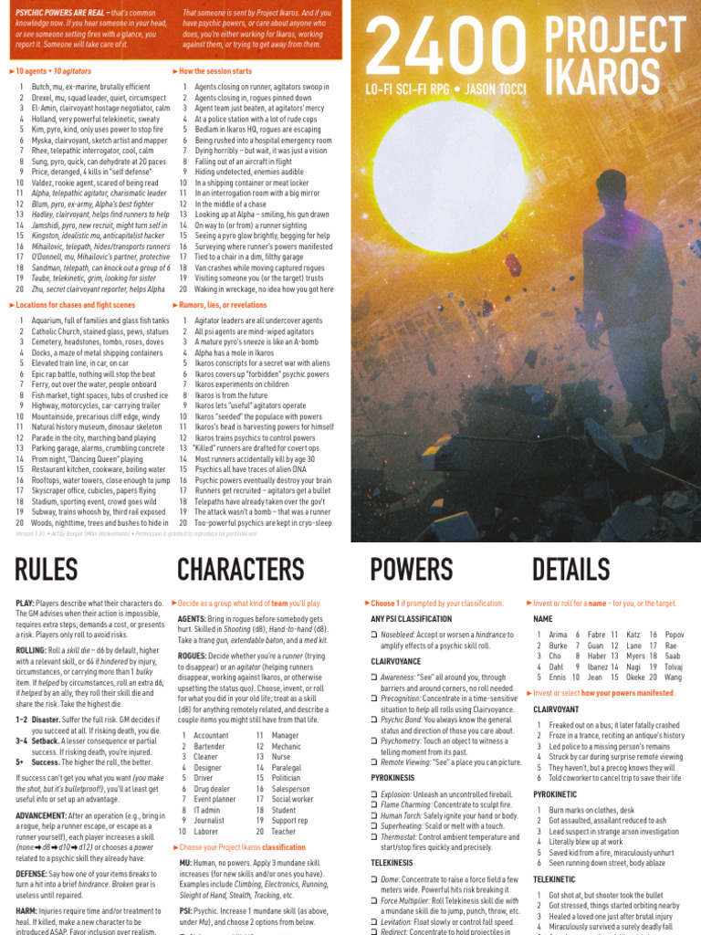 2400 Project Ikaros v1.31 Spreads | PDF | Parapsychology