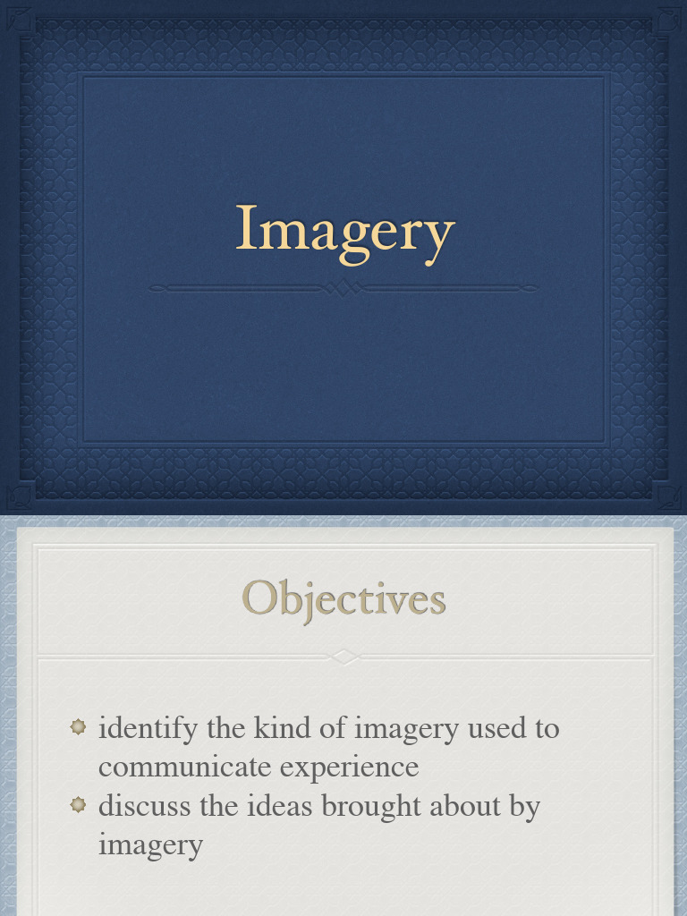 Understanding Types of Imagery in Writing | PDF
