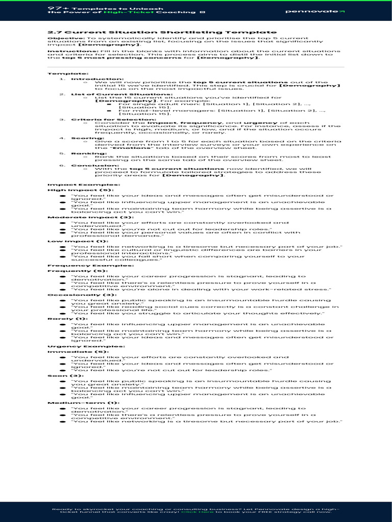 2.7. Current Situation Shortlisting Template | PDF | Psychological ...