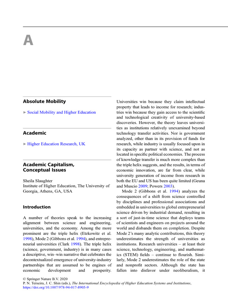 2024 Academic Identity (Enciclopedia) | PDF | Capitalism | Human Capital
