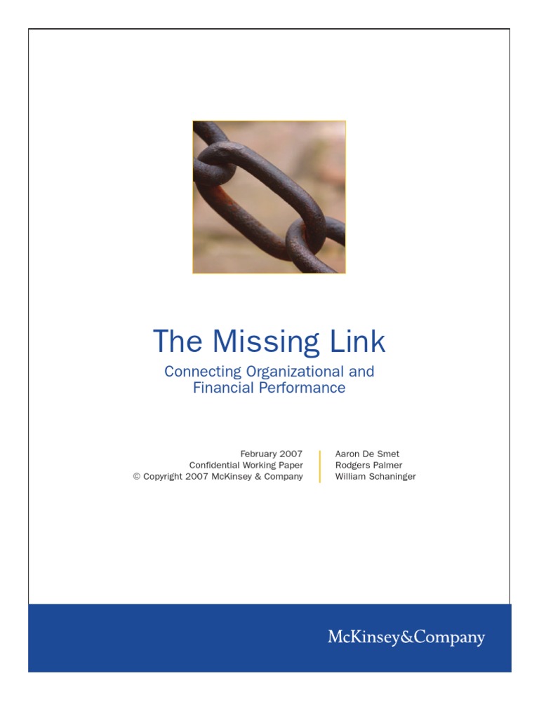 The Missing Link - Connecting Organizational and Financial Performance ...