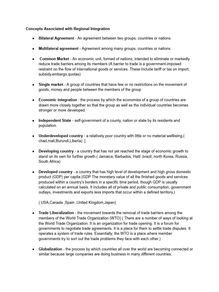Regional Integration Two | PDF | Trade | Economies