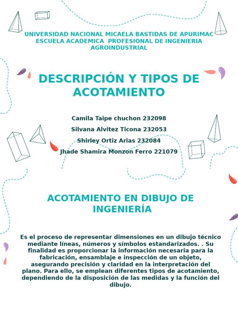 acotamiento en el dibujo en la ingenieria | PDF | Riego | Dibujo