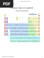 PubChem Periodic Table Overview | PDF | Periodic Table | Metallic Elements