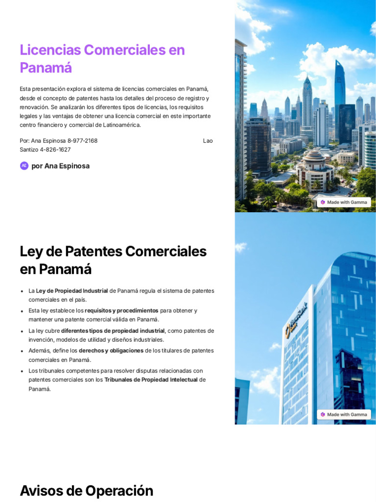 Licencias Comerciales en Panamá: Guía Esencial | PDF | Patentar | Impuestos