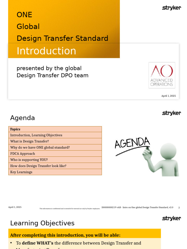 Global Design Transfer Standard Overview | PDF | Production And ...