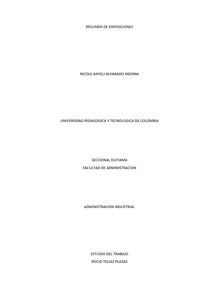 Resumen de Exposiciones | PDF | Control numerico | Ingeniería mecánica