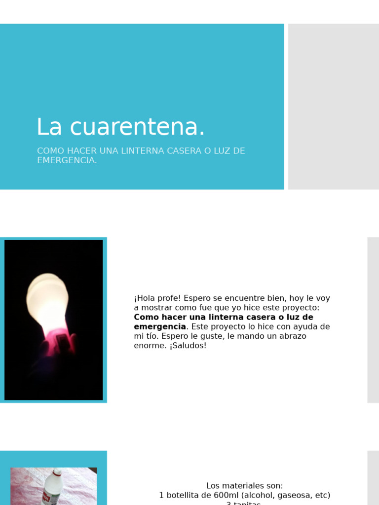 Cómo Hacer una Linterna Casera | PDF