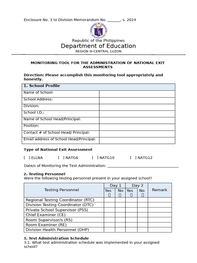 Nat and Ellna Monitoring Tool | PDF