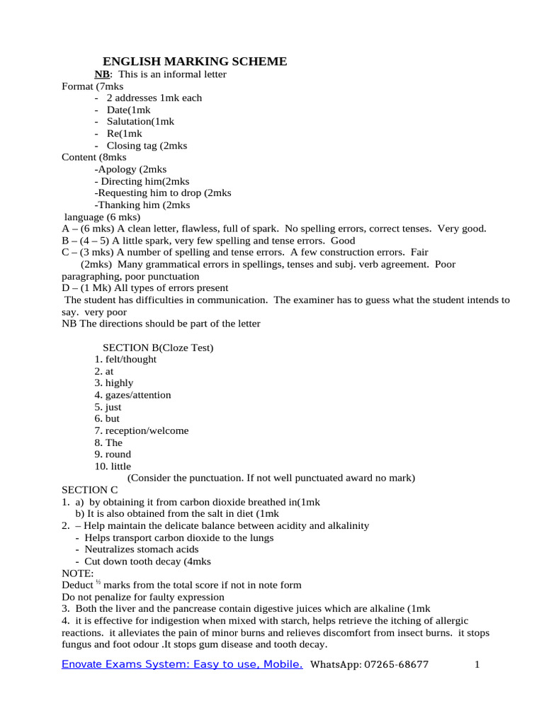 Moi - Tea - Term2 - 2022 - English Form 2 Ms | PDF
