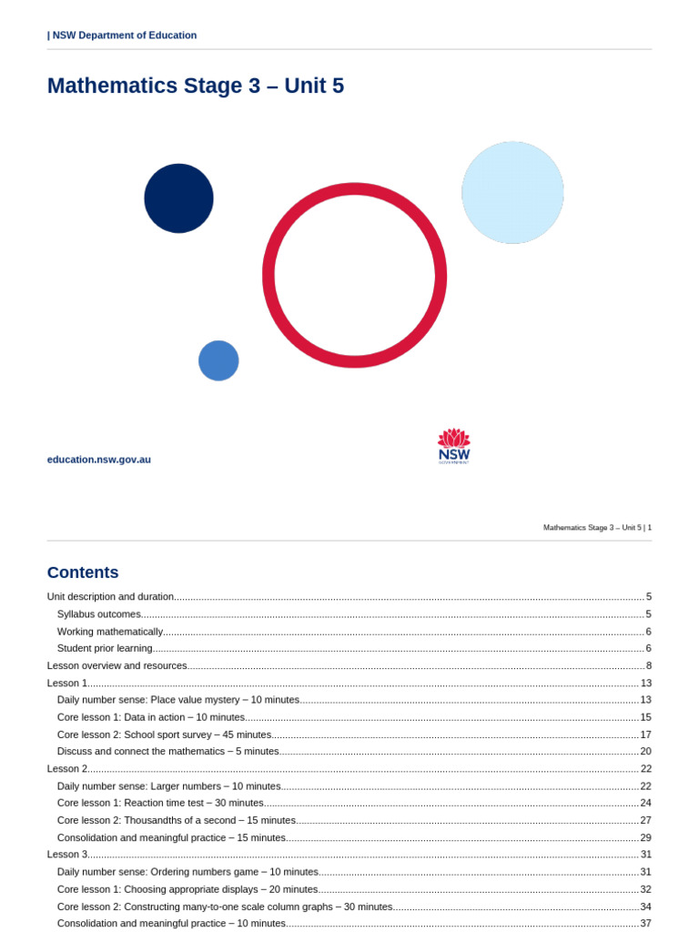 Mathematics s3 Unit 5 | PDF | Mental Chronometry | Mathematics