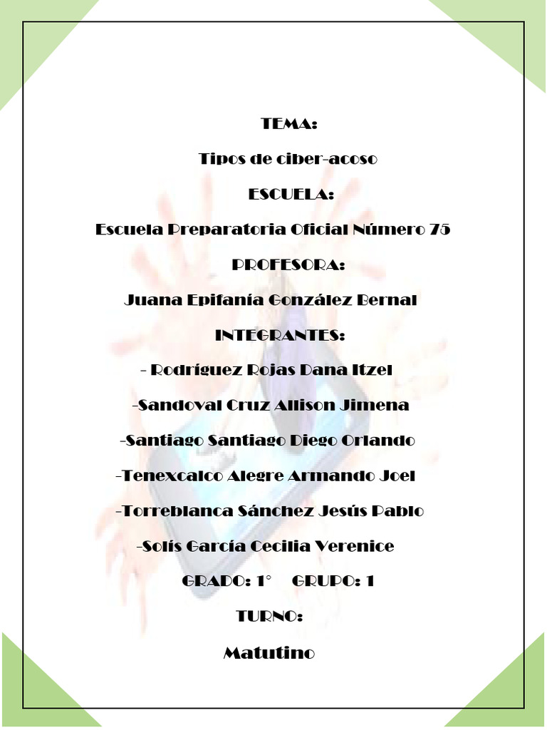 Tipos de Ciberacoso y sus Efectos | PDF | Acoso cibernético | Internet