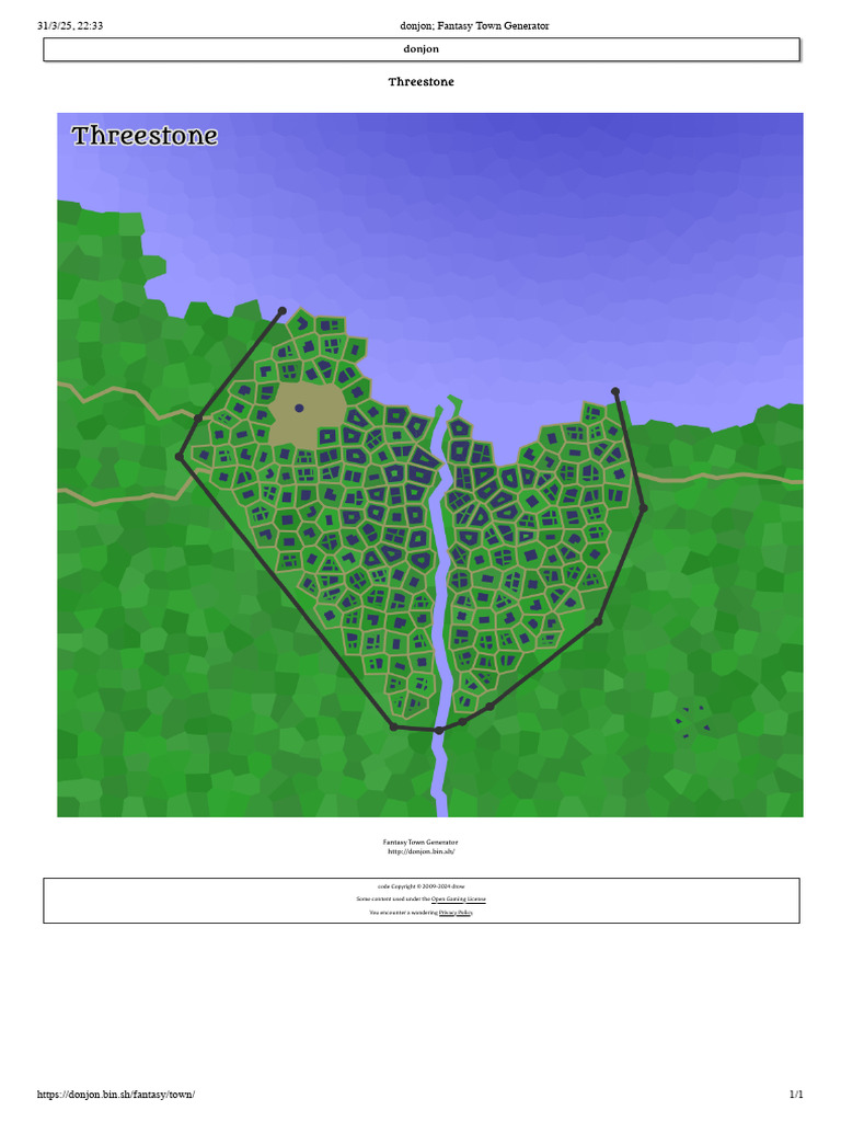 Donjon Fantasy Town Generator Guide | PDF