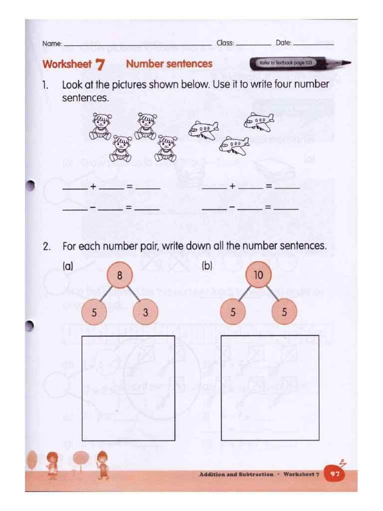 TOP MATHS 1A WorkBook - Chapeter 4 - WS7 | PDF