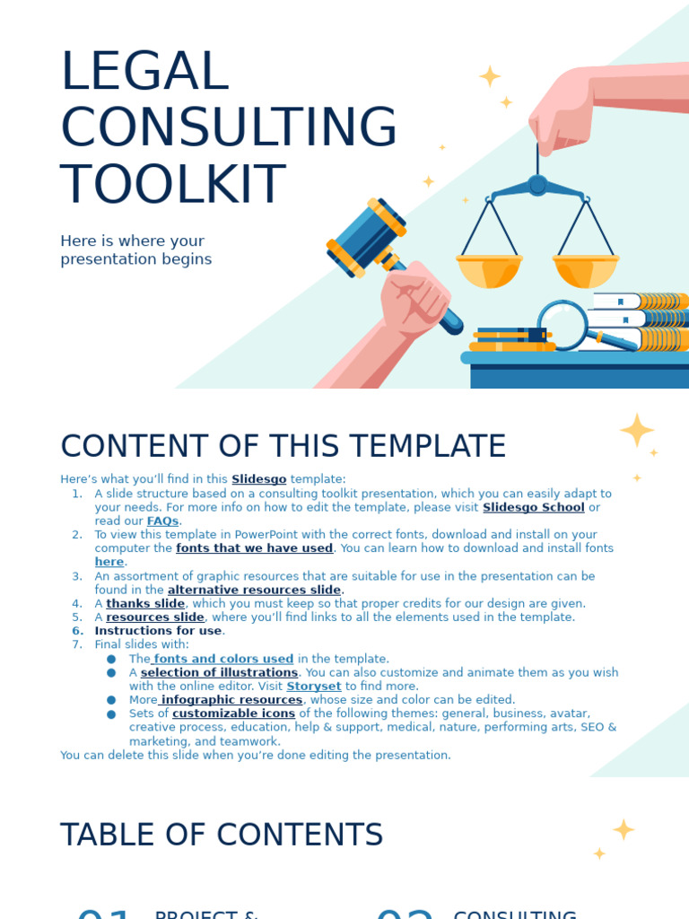 Legal Consulting Toolkit - by Slidesgo | PDF | Planets | Planets In ...