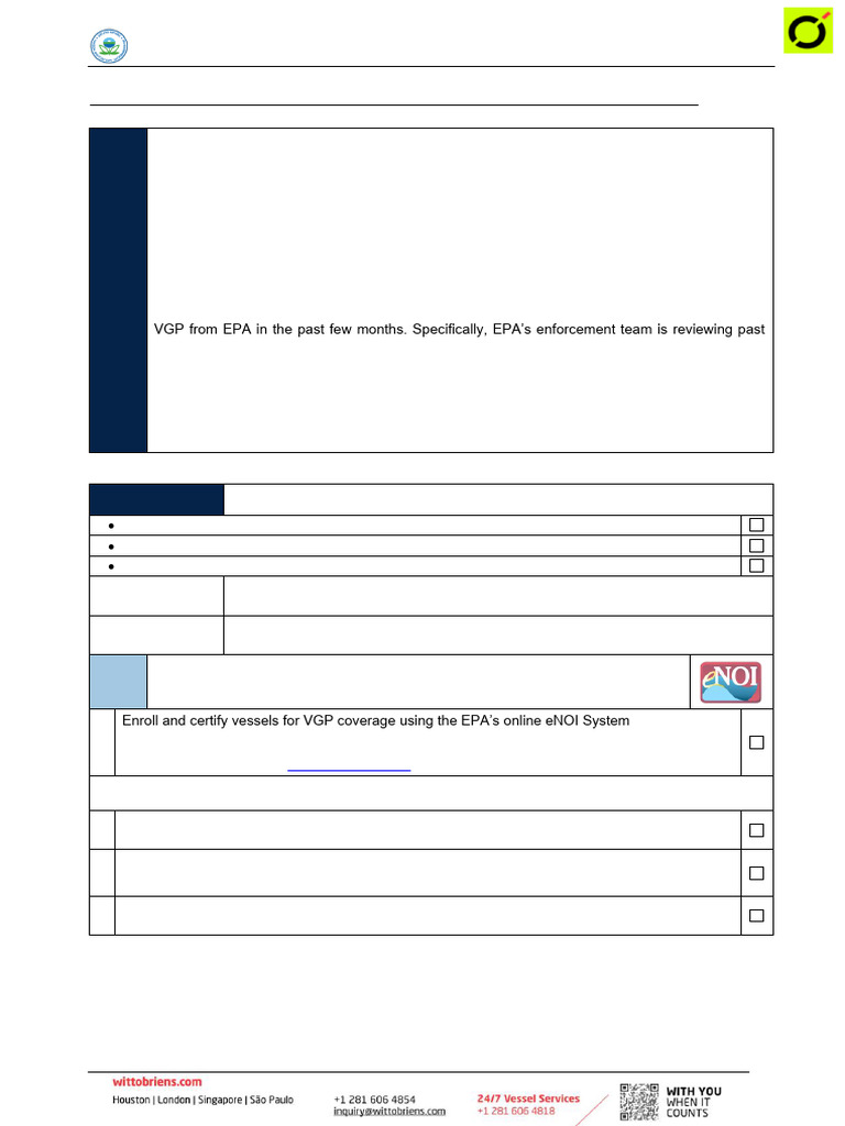 2024 VGP Checklist Rev 0 | PDF | Environmental Science | Environmental ...