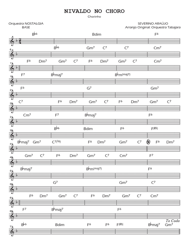 Nivaldo No Choro Severino | PDF