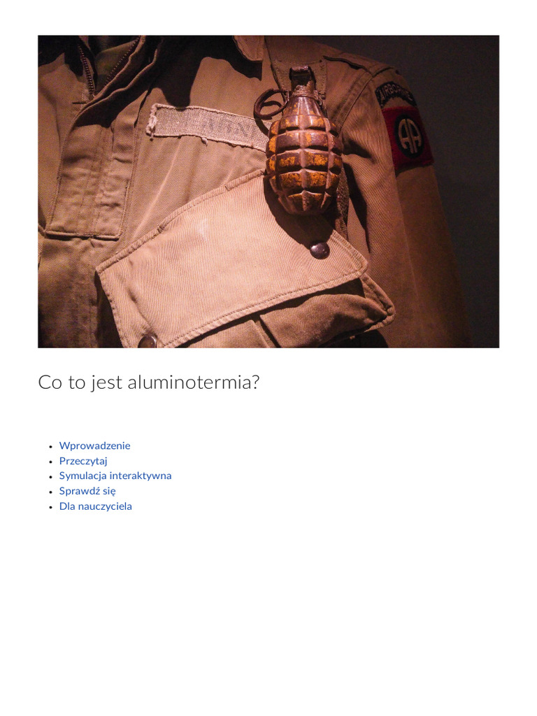 Co To Jest Aluminotermia | PDF